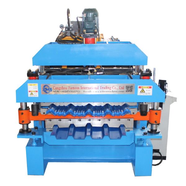 Quality Trapezoidal And corrugated Roof Sheet Double Layer Roof Roll Forming Machine for sale