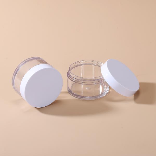 Quality PET Plastic Material Travel Cream Jars 200 Milliliters Capacity for sale