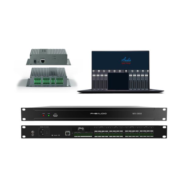 Quality 8CH Signal DSP Audio Processor Feedback Suppressor With PC IOS Andorid Control for sale