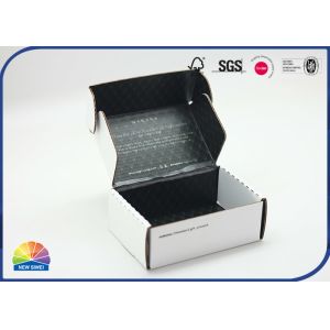 Quality Custom Printing Corrugated Mailer Box Portable Flat Pack Shoe Shipping Boxes for sale