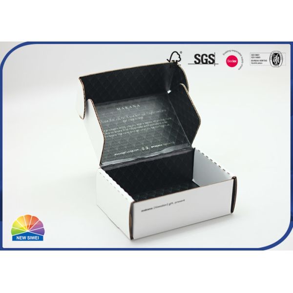 Quality Custom Printing Corrugated Mailer Box Portable Flat Pack Shoe Shipping Boxes for sale