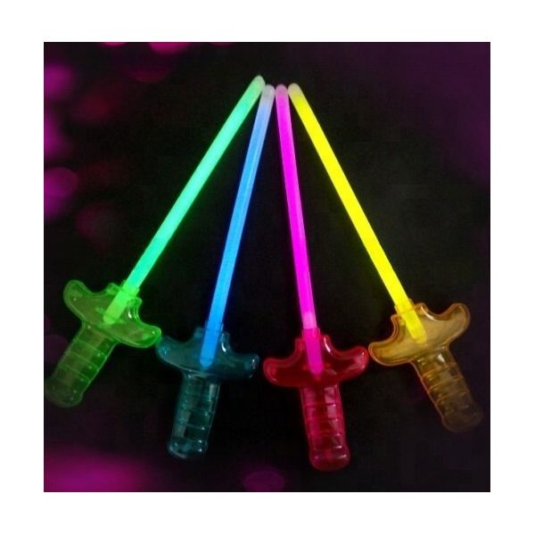 Quality 8 Inch Plastic Glow Sword Stick Perfect for Camping Occassion and Event Party Supplies for sale