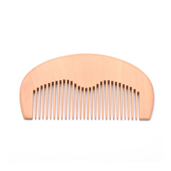 Quality 73g Light Weight Wood Beard Comb Customized Pocket Beard Comb for sale