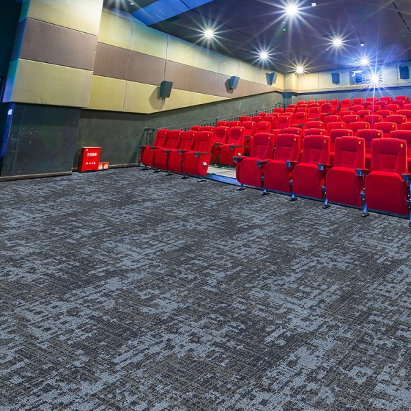 Quality Jacquard Loop Pile Cinema Corridor Carpet with 5.5mm Pile Height and 950g/sqm Pile Weight for sale