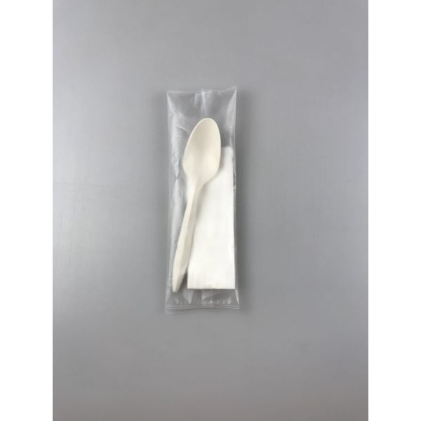 Quality Plastic Cutlery Spoon Biodegradable and Disposable Packed in OPP Bag for for sale