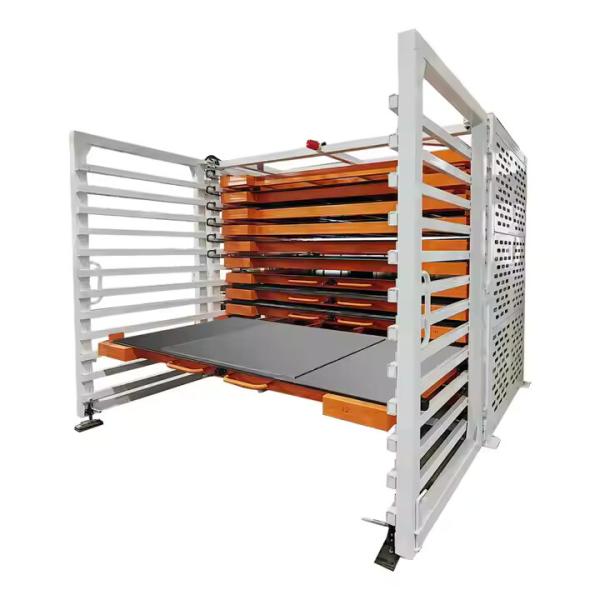 Quality Roll Out Metal Structure Rack Heavy Duty Manual Horizontal Sheet Metal Storage for sale
