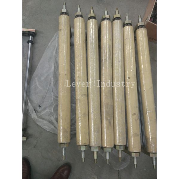 Quality Steel Rollers with Kevlar sleeve / fiber sleeve for sale