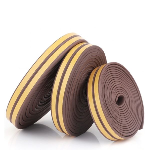 Quality Highly Elastic EPDM Sponge Self Adhesive Weather Stripping No Degumming for sale