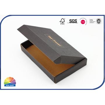 Quality Custom Logo Black Print E-Flute Corrugated Mailer Box for sale
