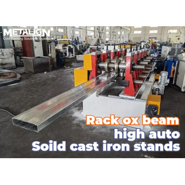 Quality Full Automatic Heavy Duty Box Beam Rack Roll Forming Machine 10m/Min 30Kw for sale