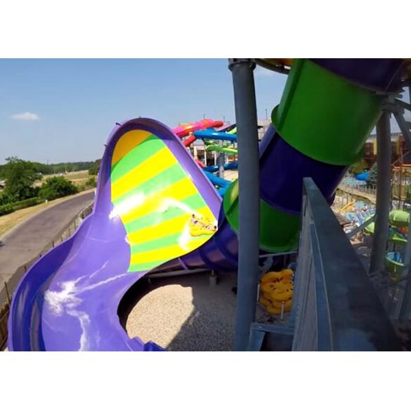 Quality Commercial Custom Water Slides For Huge Aqua Park 2 Riders Per Raft for sale