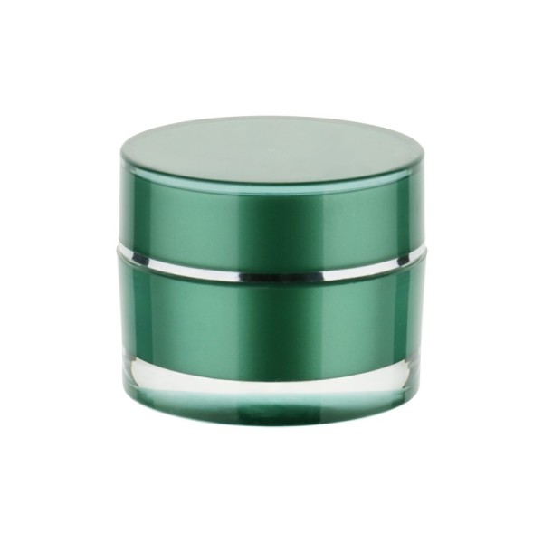 Quality Mini Cosmetic Cream Jar Containers Portable Plastic Cream Jar Green for sale