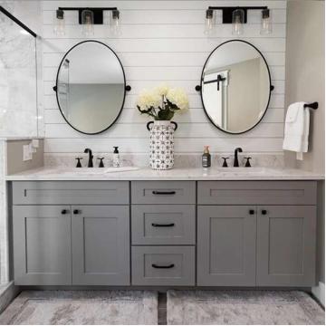 Quality CAD Drawing Ceramic Bathroom Vanity Cabinet Wall Mounted for sale