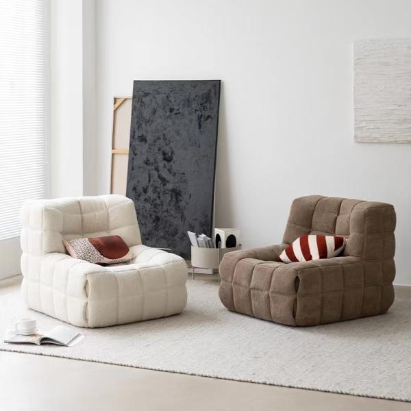 Quality Classic Fashionable Waffle Fabric Sofa Hotel Retro Snuggle Chair for sale