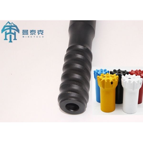 Quality Hexagonal Thread Drill Rod 25mm Carbon Steel Quenching Tempering for sale