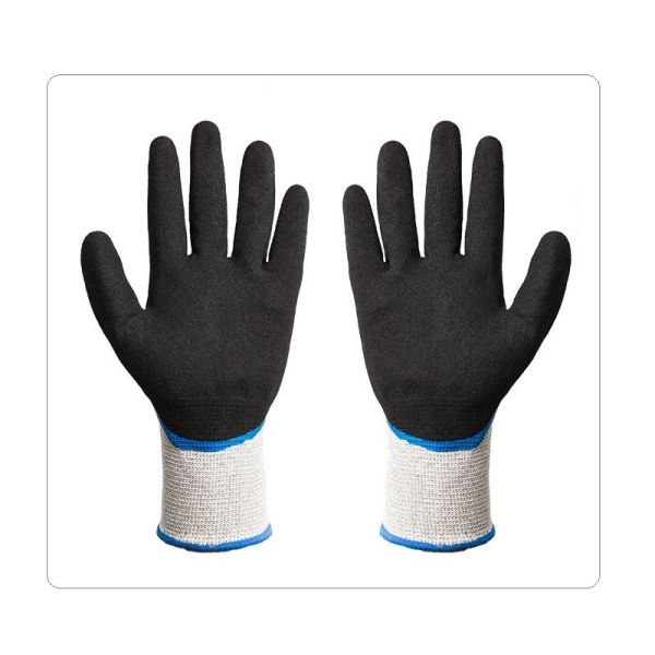Quality Oil Proof ANSI Level 4 Puncture Resistant Gloves Double Dipping For Mining for sale