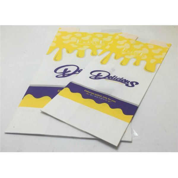 Quality Bread Personalized Kraft Paper Bags Non Breakage Customized Thickness For Bakery for sale
