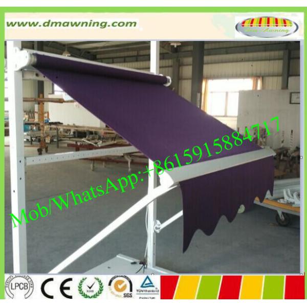 Quality Aluminium Retractable Window Awnings Polyester Acrylic Drop Arm Awnings for sale