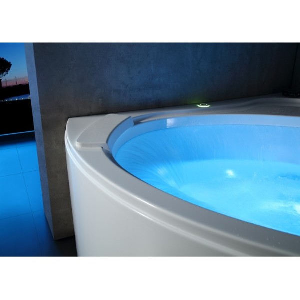 Quality Circle Waterfall Massage Bathtub With U Type Overflow System for sale