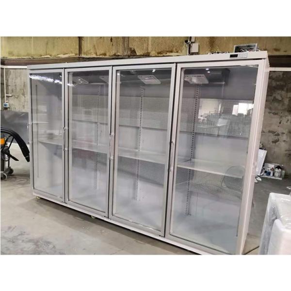 Quality Commercial Bar 2500L 4 Glass Door Upright Beverage Fridge for sale
