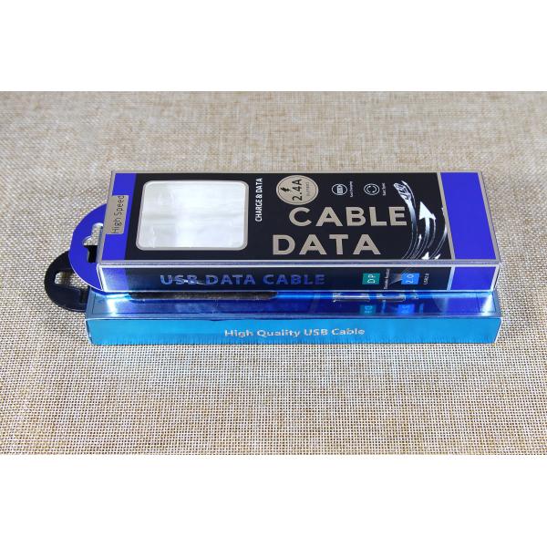 Quality USB Charging Data Cable Packaging Box Custom C1S Art Paper With Blister for sale