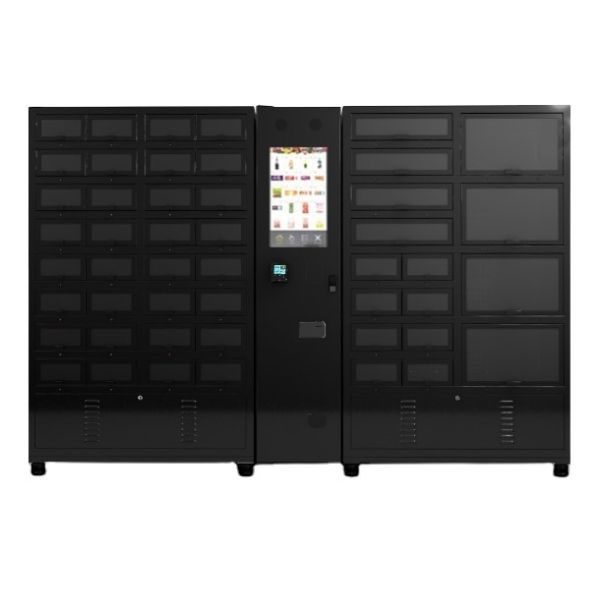 Quality Customized Locker Size Cake Meat Flower Seafood Refrigerated Cabinet Vending Machine for sale