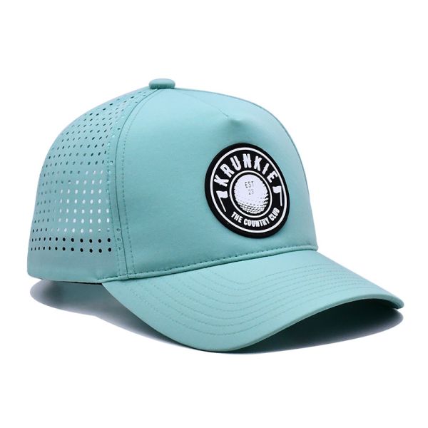 Quality Flat Brim Embroidered Baseball Caps With 100% Polyester Sweatband Custom Size for sale