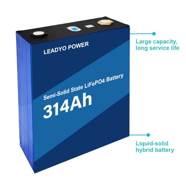 Quality LiFePO4 Hybrid Semi Solid State 3.2V 314Ah 280Ah Lithium Priamatic Battery Cell for sale