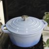 china Size 21/24/26/28.5cm Enamel Cast Iron Casserole For Catering