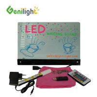 Quality DIY Full Color Illuminated Fluorescent LED Marker Board with Adjustable View for sale