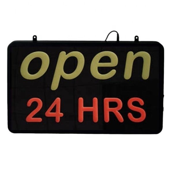 Quality 22*13 Inch LED Neon Sign with 24-Hour Open Letter Customizable and CE RoHS for sale