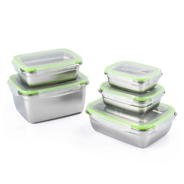 Quality Non-Toxic 304 Stainless Steel Lunch Box Resistant to Food Acids Odorless and Tasteless for sale