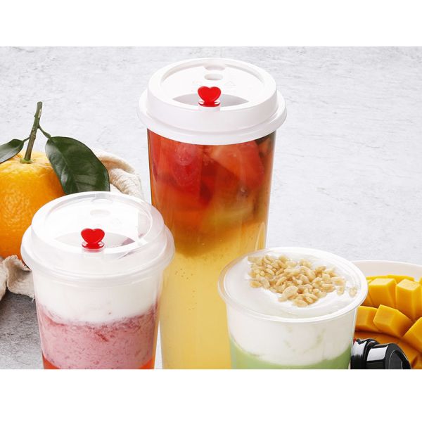 Quality Eco Friendly Cold Drink Cups , Disposable Juice Glasses With Lid 20oz Pp for sale