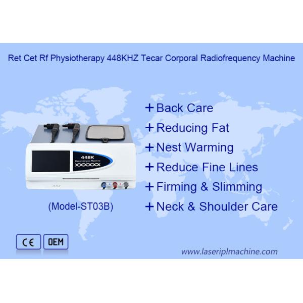 Quality Ret Cet Rf Physiotherapy 448KHZ Tecar Corporal Radiofrequency Machine for sale