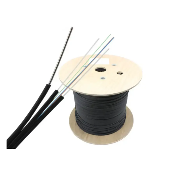 Quality 1-2 Core FTTH Flat Drop Cable Fiber Optic Aerial Installation With 1km / 2km for sale