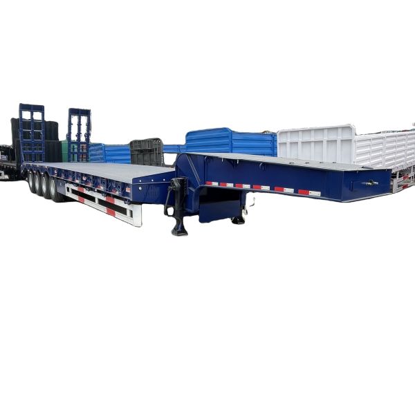 Quality 3 4 Axles Lowbed Semi Trailers Truck lowboy Trailer semi for Heavy Duty Transportation for sale