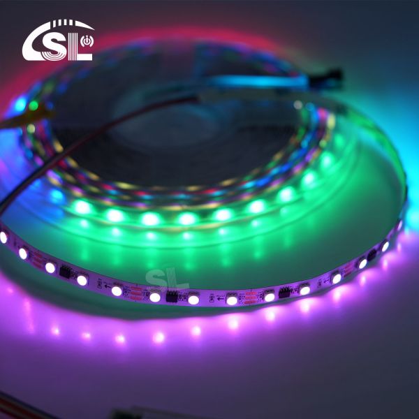 Quality 12V WS2811 60Leds Magic Digital Multi Color 5050 Addressable RGB LED Strip Pixel for sale