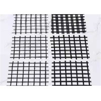 Quality anti aging 3% Low Elongation Glass Fiber Geogrid for Road for sale