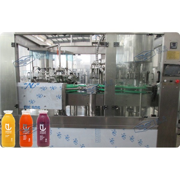 Quality SUS316 contact parts Juice Filling Machine suitable for different size bottle changing for sale