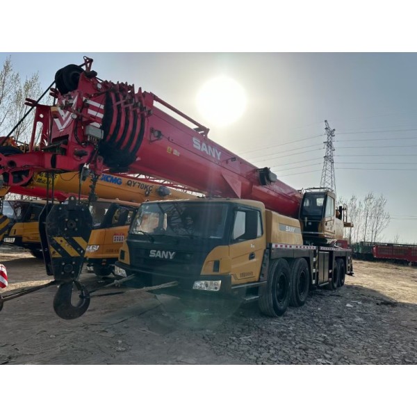 Quality USED SANY 2019 80 ton Mobile Crane STC800T6 Lifting Equipment Machinery China Export for sale