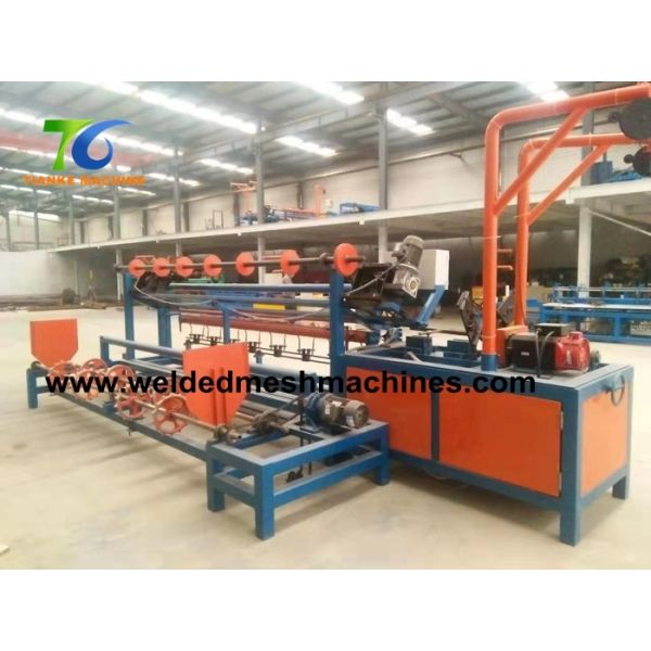 Quality Semi Auto 30mm 80mm Diamond Mesh Wire Making Machine 180m2/H for sale