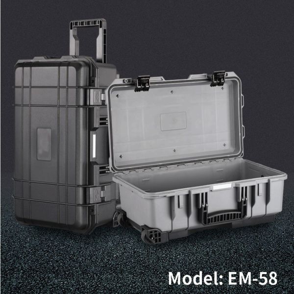 Quality IP67 Waterproof Hard Plastic Toolbox with Wheels for Mobility and Custom Color for sale