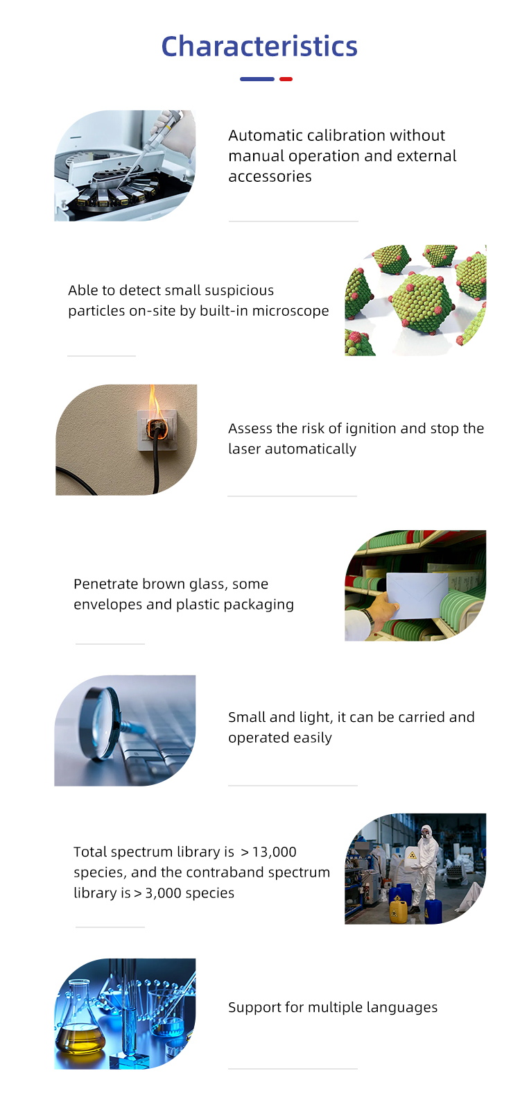 Intelligent Narcotics/Explosives Detector with Raman Spectroscopy Technology