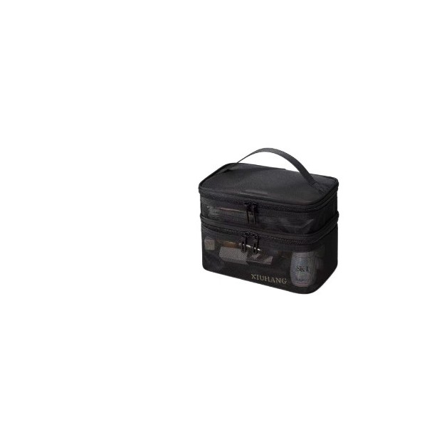 Quality Simplicity Double layer mesh makeup bag for sale