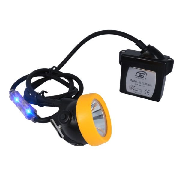 Quality 15000Lux Coal Miner LED Mining Cap Lamp With Low Power Indication for sale