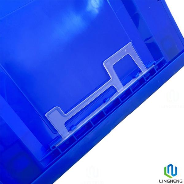 Quality 62L Folding Plastic Storage Crate , Plastic Collapsible Storage Boxes With Lids for sale