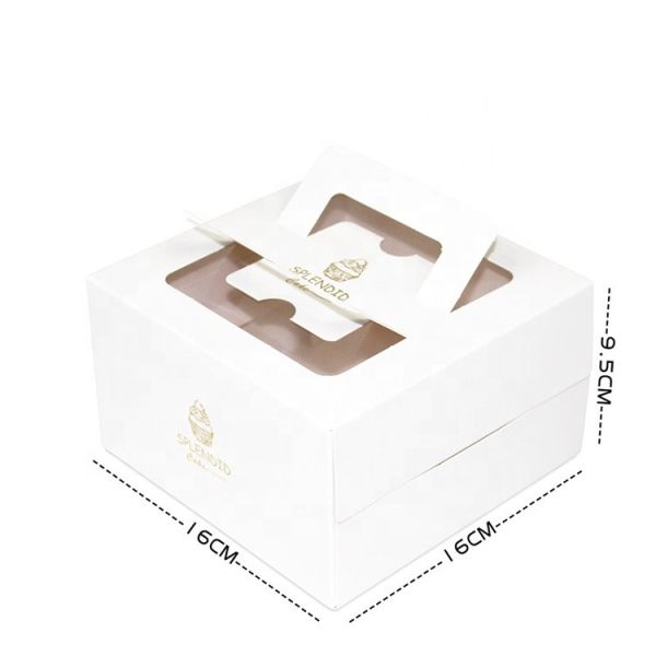 Quality 6 8 Inch Custom Cake Box Tiramisu Mousse Clear Plastic Cake Box for sale