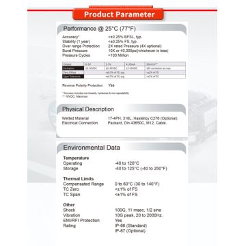 Quality UNIVO UBST-400Y Liquid Level Sensor for Oil Pressure Measurement in Harsh for sale