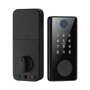 Quality Deadbolt Smart Code Lock Full Automatic Fingerprint Code Card Tuya WiFi Unlock for sale