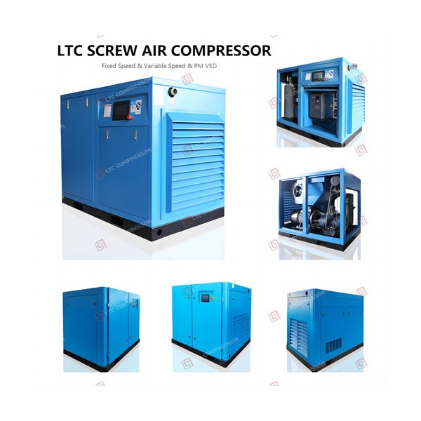 Quality Medium Size Oil Lubricated Screw Air Energy Saving 50 Hp Screw Compressor for sale